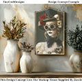Halloween Steampunk Female & Skulls S1 Decoupage Tissue Paper | Zazzle