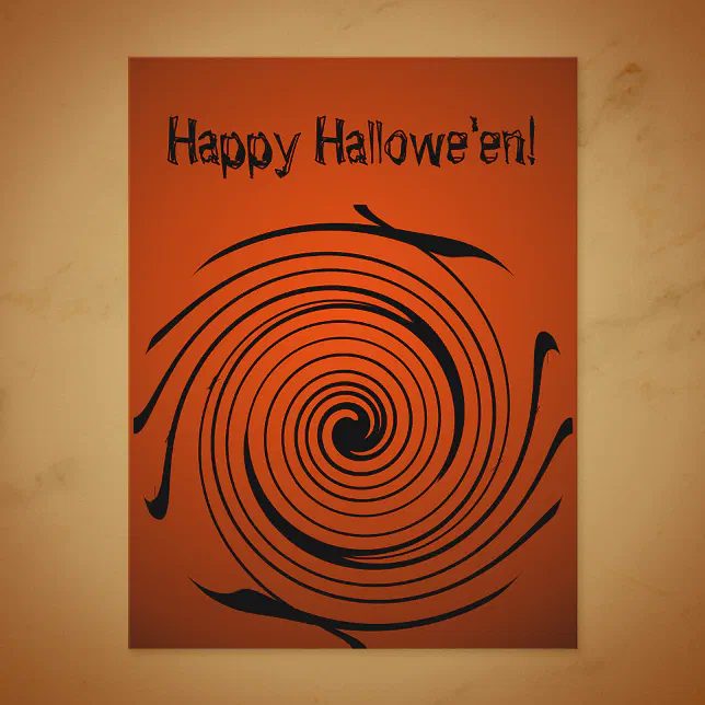 Halloween Swirl Postcard | Zazzle