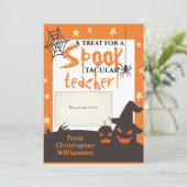 Halloween Teacher Appreciation Gift Card Holder | Zazzle