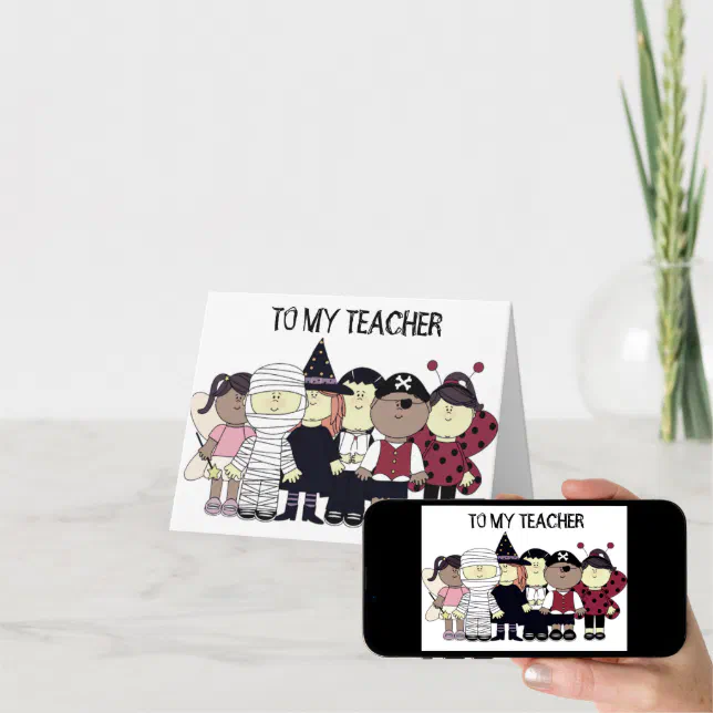 ***HALLOWEEN THANK YOU TEACHER*** HALLOWEEN CARD | Zazzle