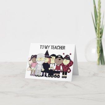 ***HALLOWEEN THANK YOU TEACHER*** HALLOWEEN CARD | Zazzle