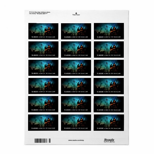 Halloween Theme Address Labels | Zazzle