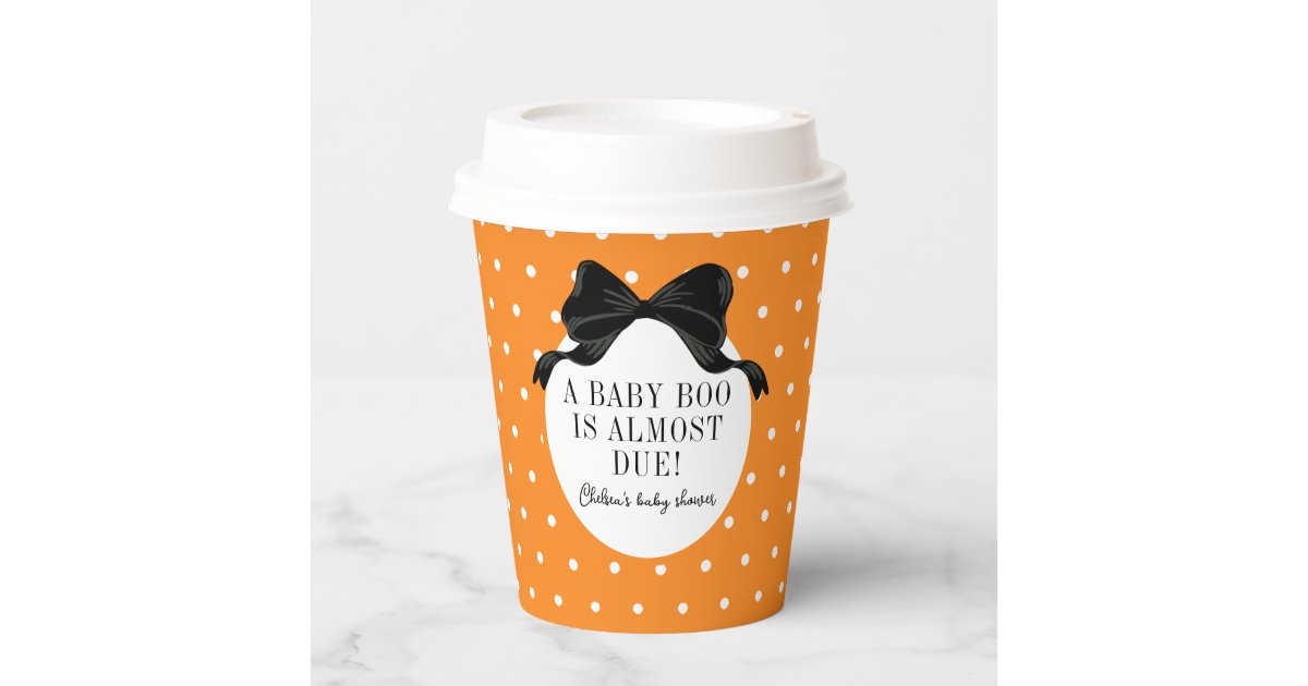 Halloween Theme Baby Boo Shower Paper Cups | Zazzle