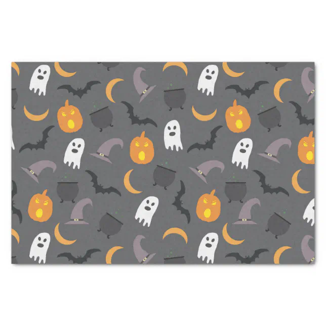 Halloween theme spooky ghosts tissue paper | Zazzle