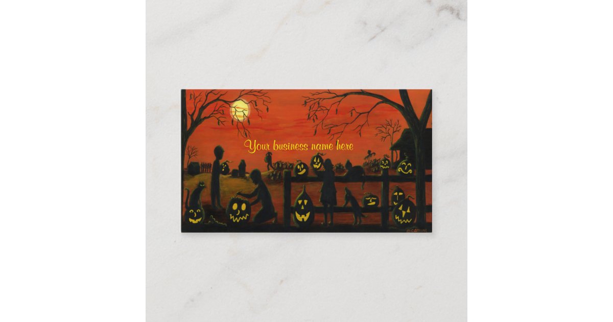 Halloween themed business cards | Zazzle