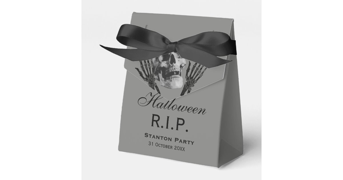 Halloween Tombstone Favor Boxes | Zazzle
