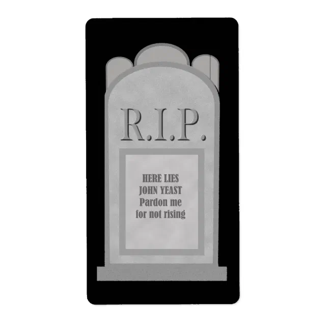 Halloween Tombstone Label | Zazzle