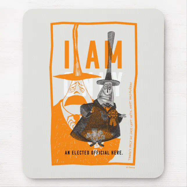 Halloween Town Mayor - Only An Elected Official Mouse Pad | Zazzle