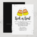 Halloween Trick or Treat Candy Corn Map QR Code Invitation | Zazzle
