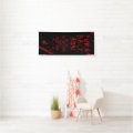 Halloween Turn Back Now Personalized Blood Spatter Banner | Zazzle