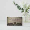 Halloween Vampire Bat Bronze Business Card | Zazzle