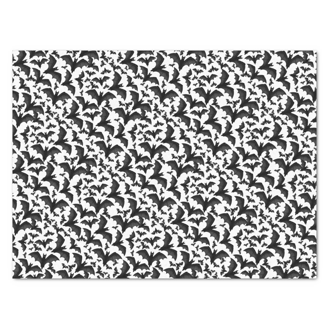 Halloween Vampire Bats Tissue Paper | Zazzle