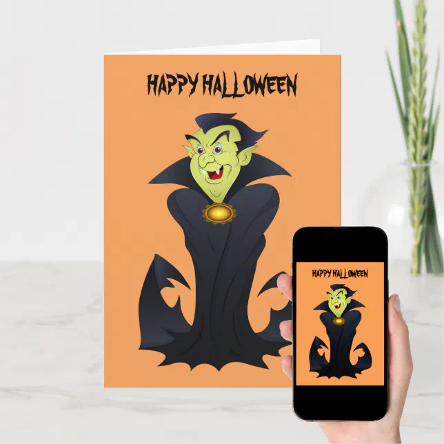 Halloween Vampire Card | Zazzle