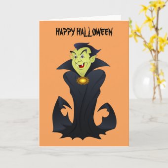 Halloween Vampire Card | Zazzle