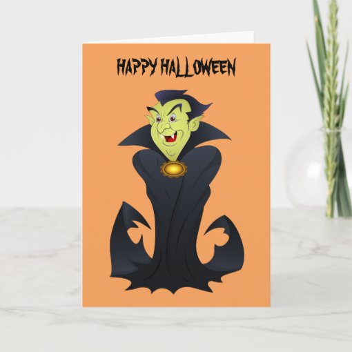Halloween Vampire Card | Zazzle