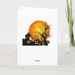 Halloween Vampire Card | Zazzle