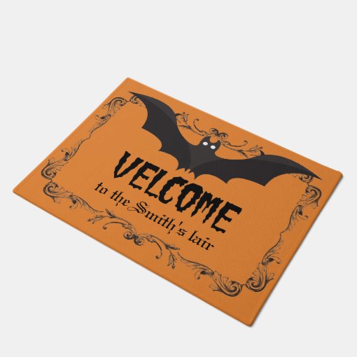 Halloween Vampire Velcome Doormat | Zazzle