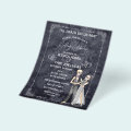 Halloween Wedding Skeletons Invitation Budget Flyer | Zazzle