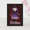Halloween Witch 5 October Happy Birthday Card | Zazzle