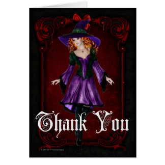 Witch Thank You Cards | Zazzle