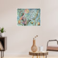 Halloween Witch and Ghost Poster by Molly Harrison | Zazzle