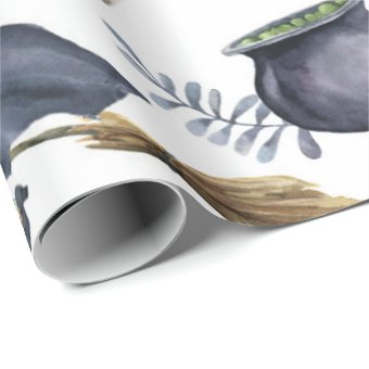 Halloween Witch and Ghost Wrapping Paper | Zazzle