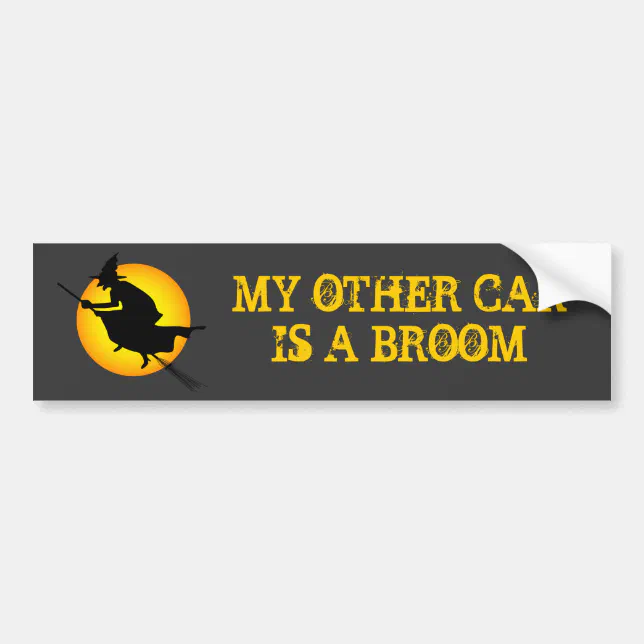 Halloween Witch Car Bumper Sticker 6 | Zazzle