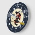 Halloween Witch Clock | Zazzle