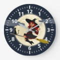 Halloween Witch Clock | Zazzle