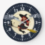 Halloween Witch Clock | Zazzle