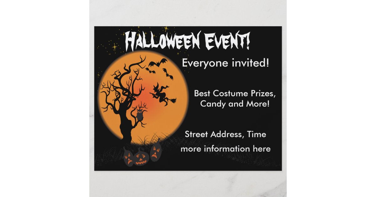 Halloween Witch Flyer | Zazzle