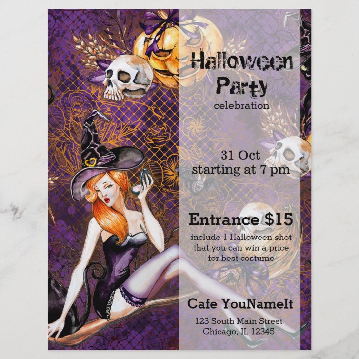 Halloween Witch Flyer | Zazzle