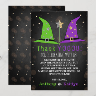 Witch themed Thank You Card Paper Thank You Cards etna.com.pe