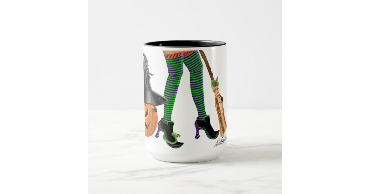 Halloween witch legs and shoes, If The Shoes Fit.. Mug | Zazzle