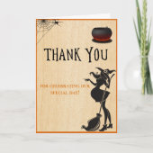 Halloween Witch October Baby Shower Thank you | Zazzle