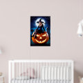 Halloween Witch on Pumpkin Poster | Zazzle