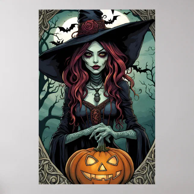Halloween Witch Poster | Zazzle