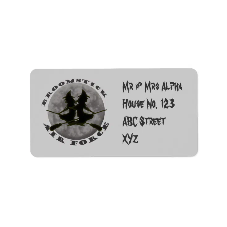 Halloween Witches Label | Zazzle