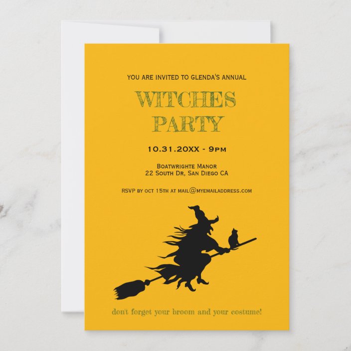 Halloween Witches party Invitation | Zazzle.com