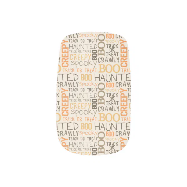 halloween word minx nail art | Zazzle