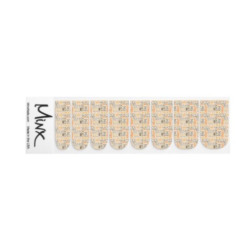 halloween word minx nail art | Zazzle