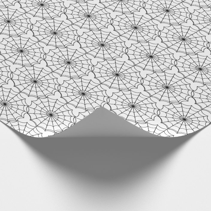 Halloween Wrapping Paper-Spider Webs Wrapping Paper | Zazzle.com