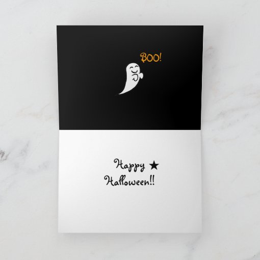 Halloween Yellow Labrador Cartoon 1 Card | Zazzle