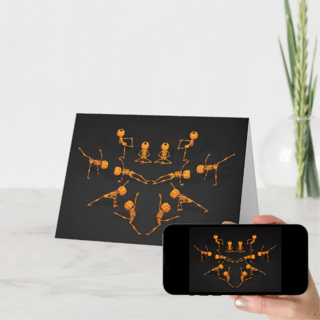 Halloween Yoga Class Card | Zazzle