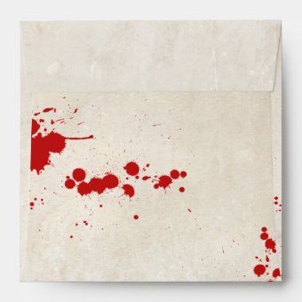 Halloween Zombie Bloodstained Envelope | Zazzle