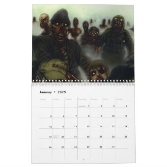 Halloween Zombies Calendar | Zazzle