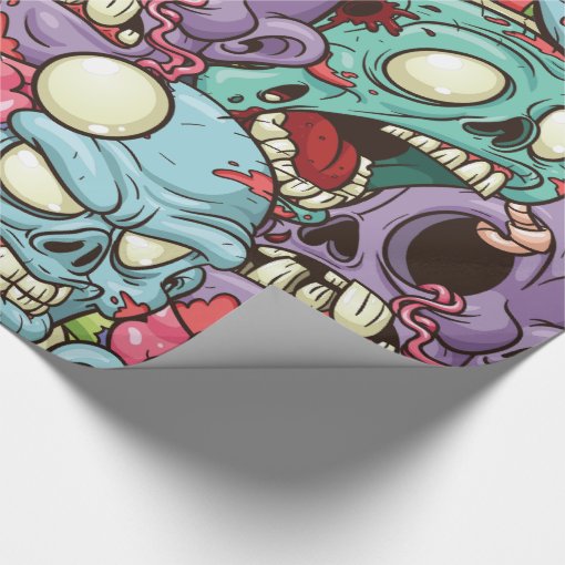 Halloween Zombies Wrapping Paper | Zazzle