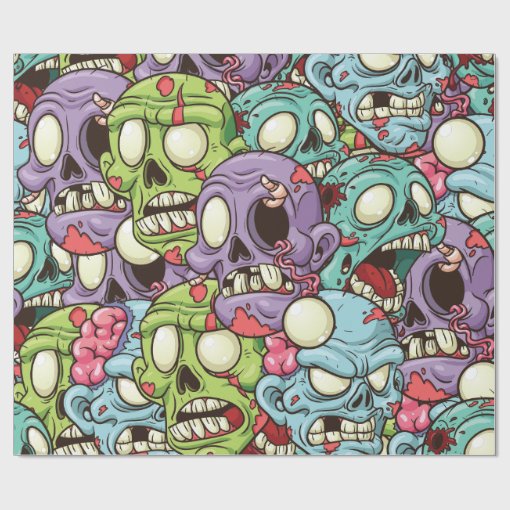Halloween Zombies Wrapping Paper | Zazzle