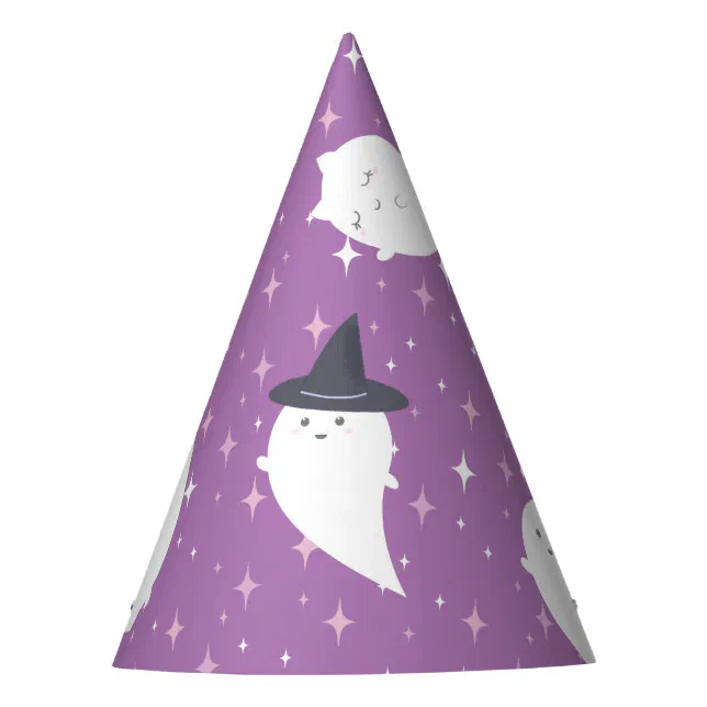 Hallowen Witch Ghost Birthday Party Hat | Zazzle