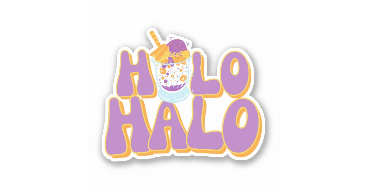 Halo-Halo Sticker | Zazzle